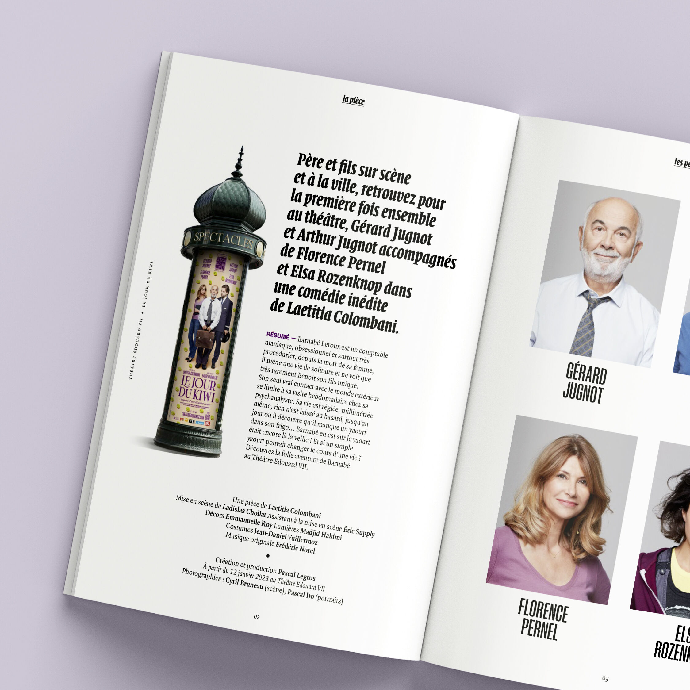 Plaquette du programme - théâtre Édouard 7 | Efil